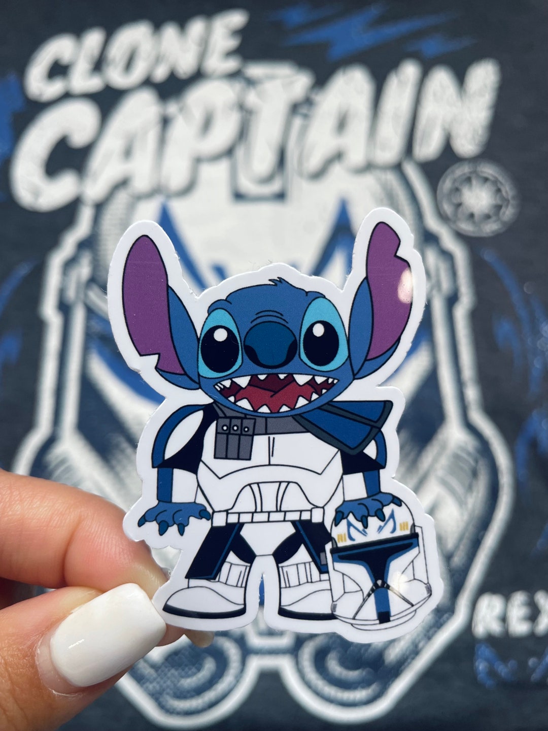 Captain Rex Stitch Star Wars Sticker - Etsy