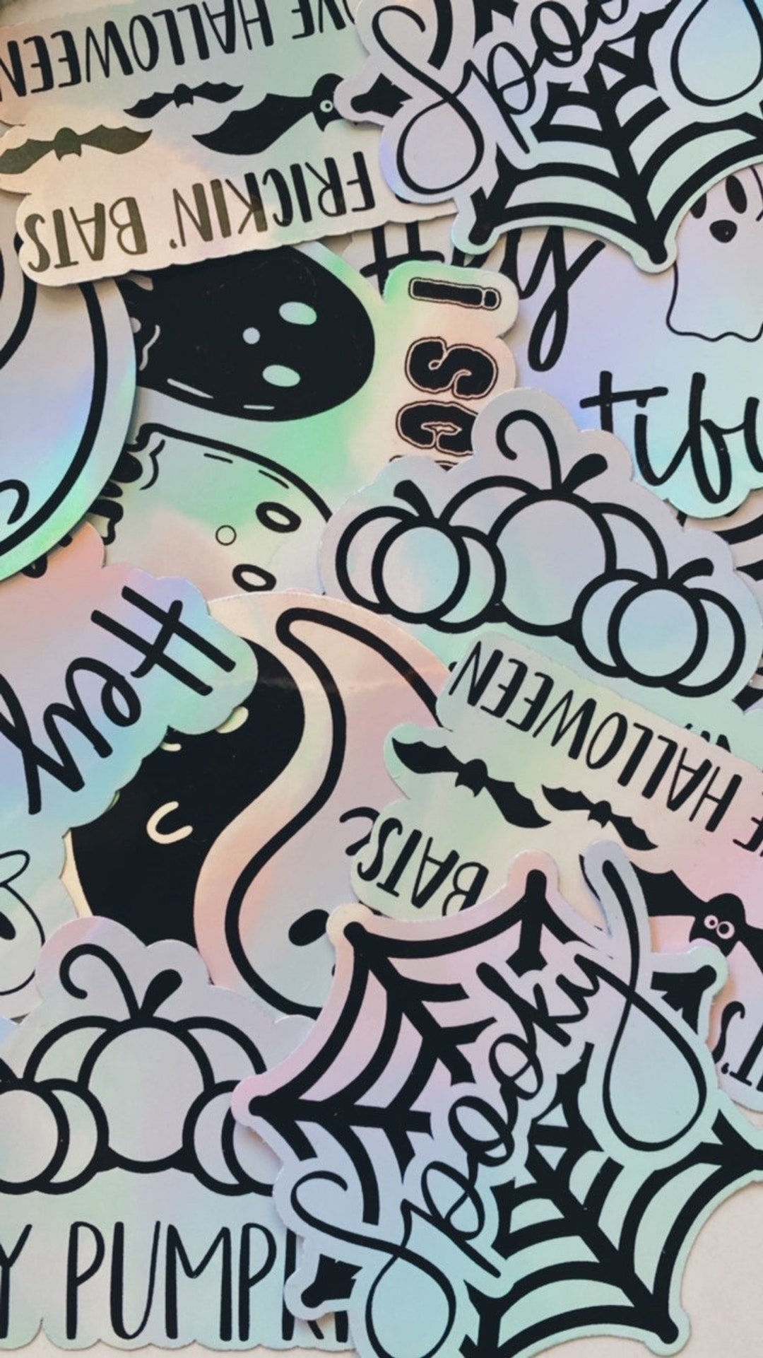 Halloween Holographic Sticker Mix & Match - Etsy