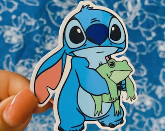 Stitch Holding Frog - Etsy