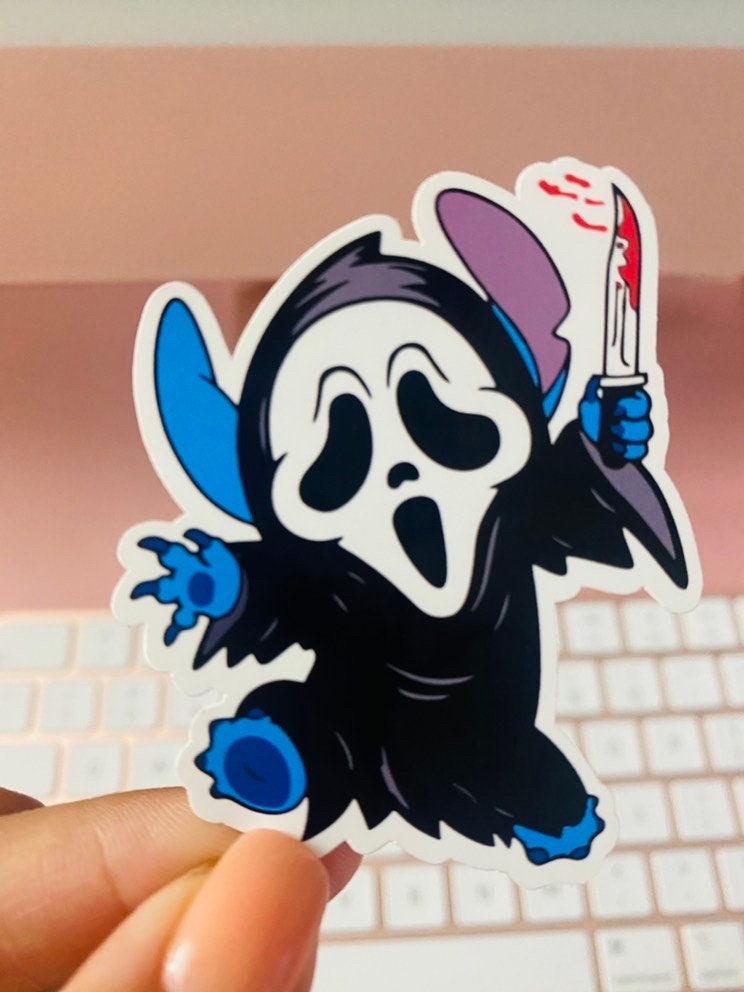 Scream Stitch Halloween Sticker - Etsy