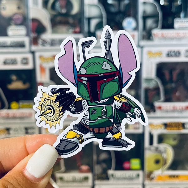 Boba Fett Stickers - Etsy