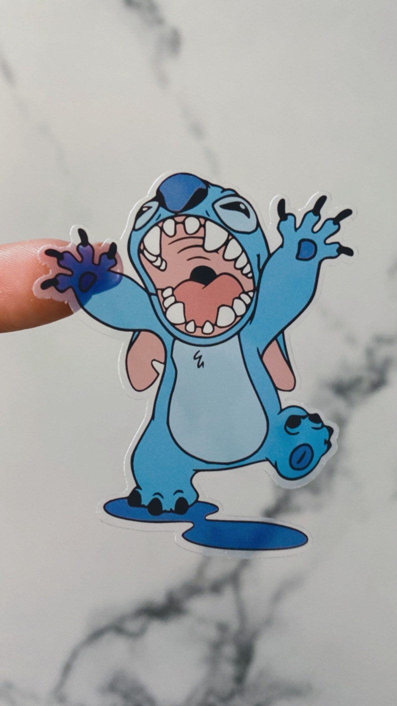 Stitch Godzilla Sticker - Etsy