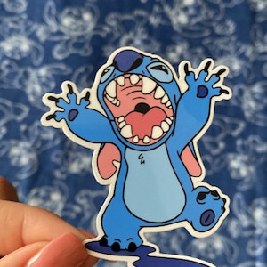 Stitch Godzilla Sticker - Etsy