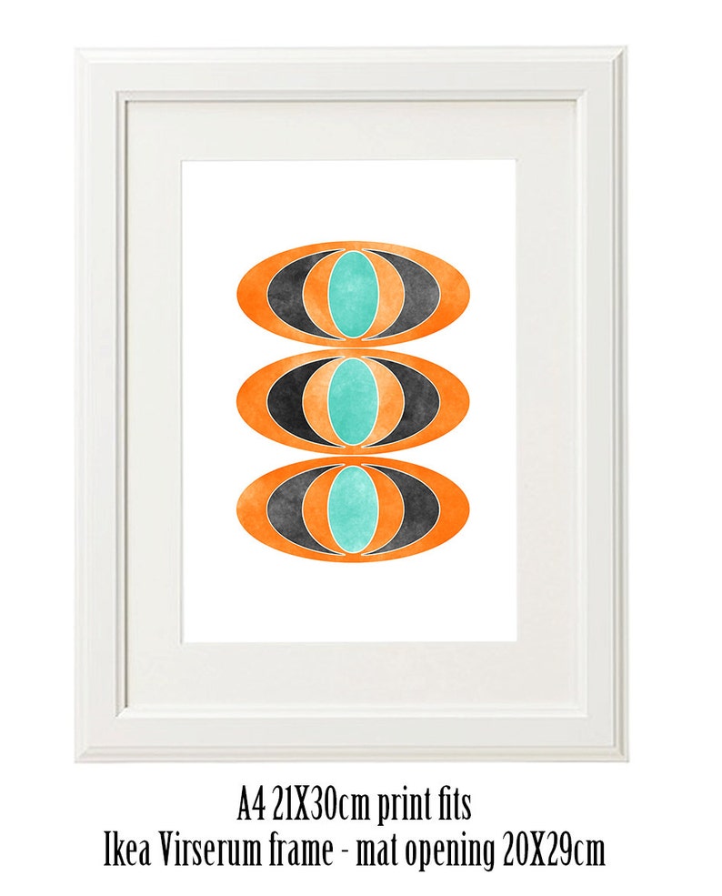 Printable Mid Century Modern Art Digital Download Large Art - Etsy