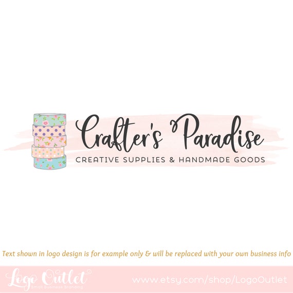 Crafter Premade Logo Design Includes Files for Web & Print | Etsy