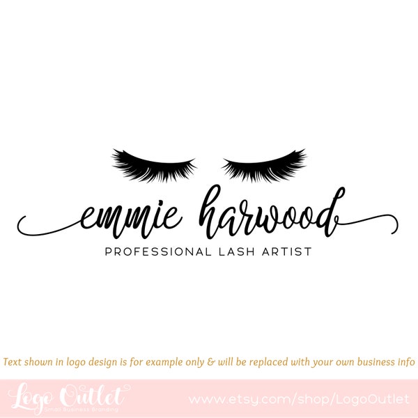 Lashes Logo Design - Etsy