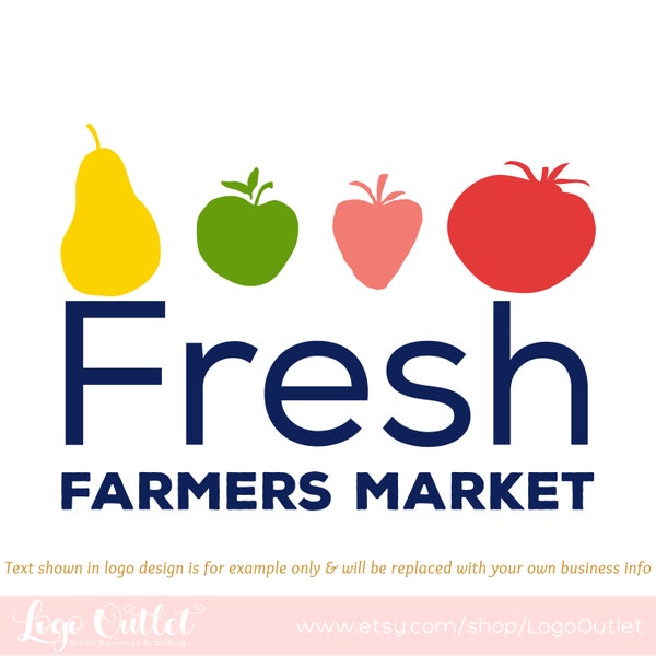 Fruit Logo Design - Etsy