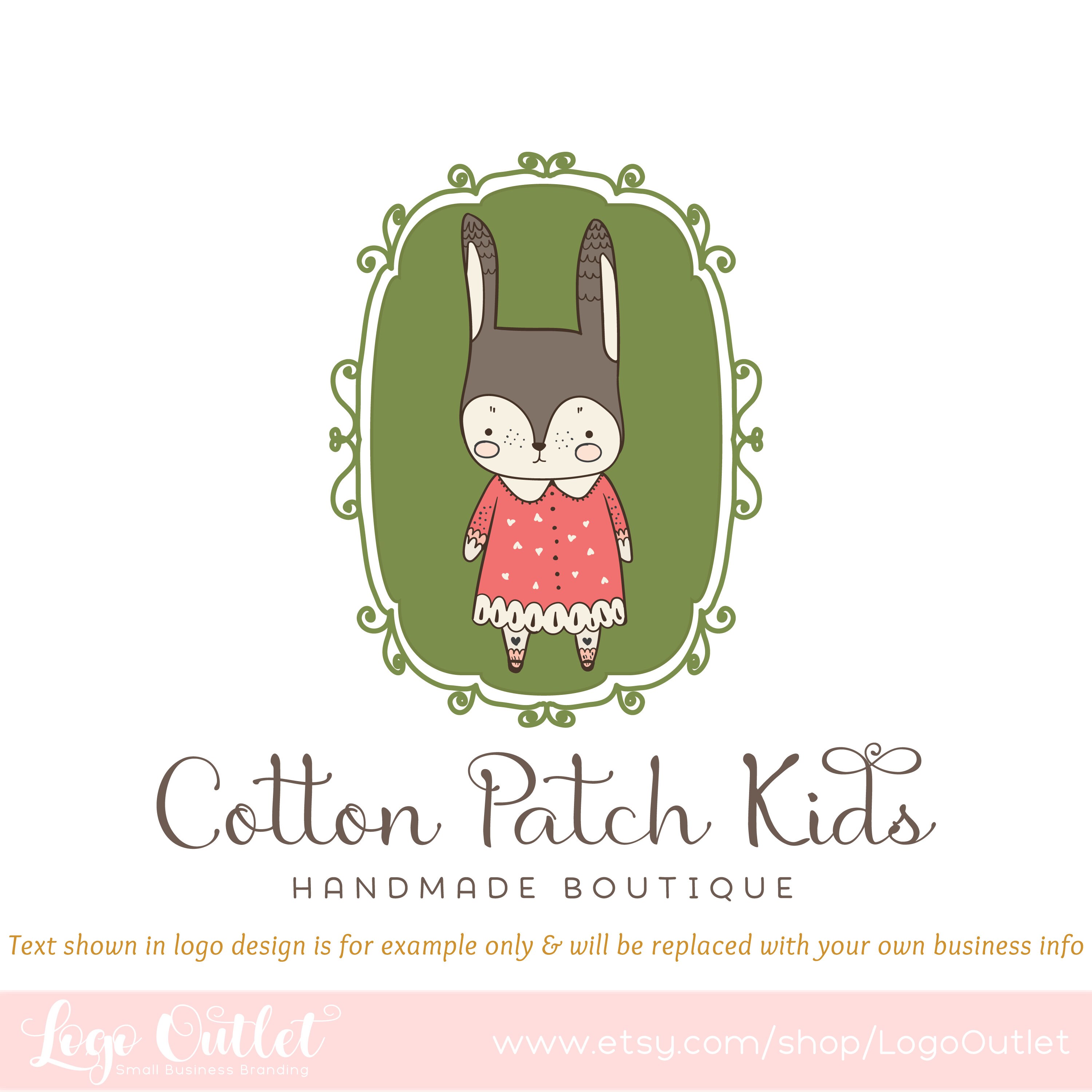 Rabbit Logo Design Includes Files for Web and Print - Etsy