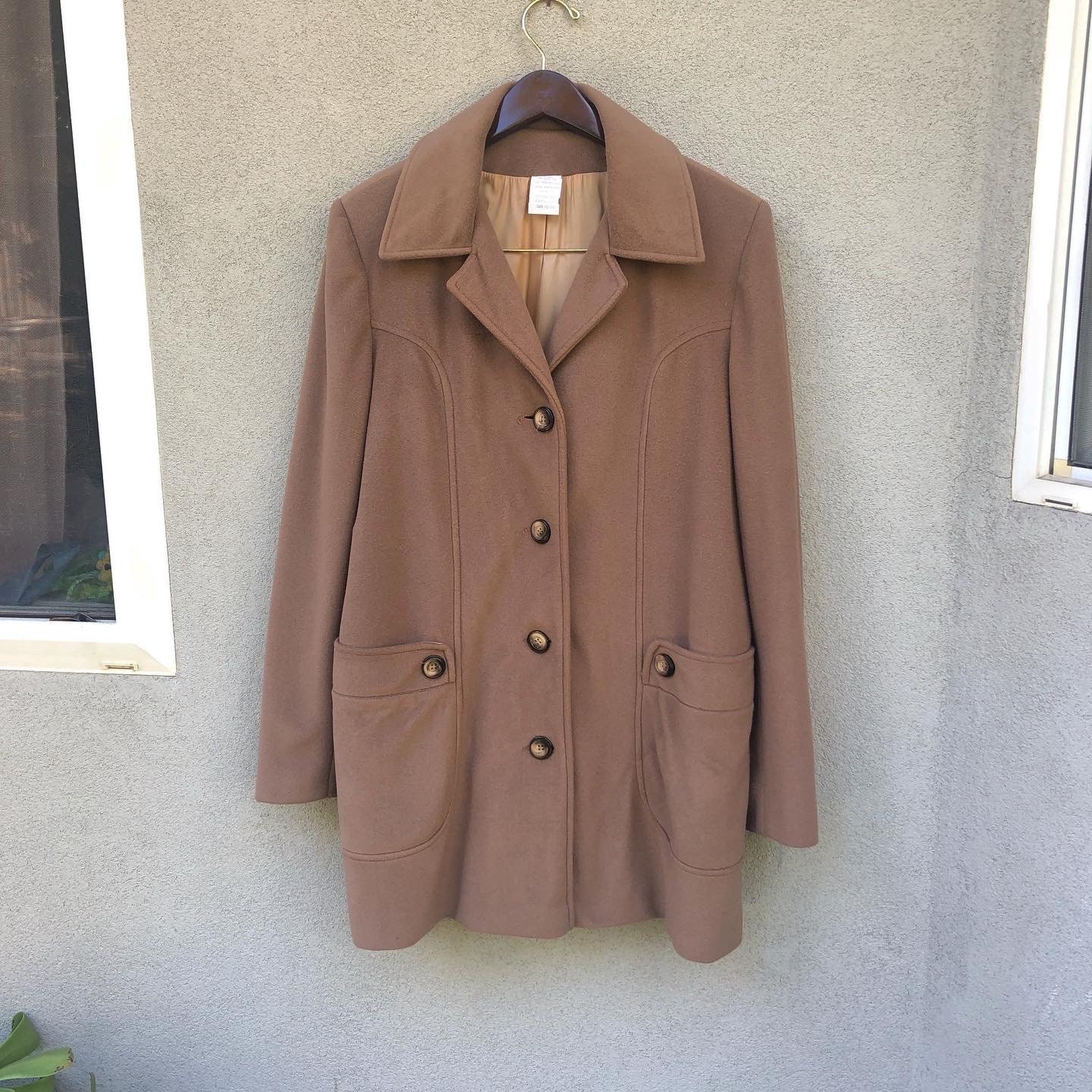 Vintage Toffee Caramel Pea Coat - Etsy