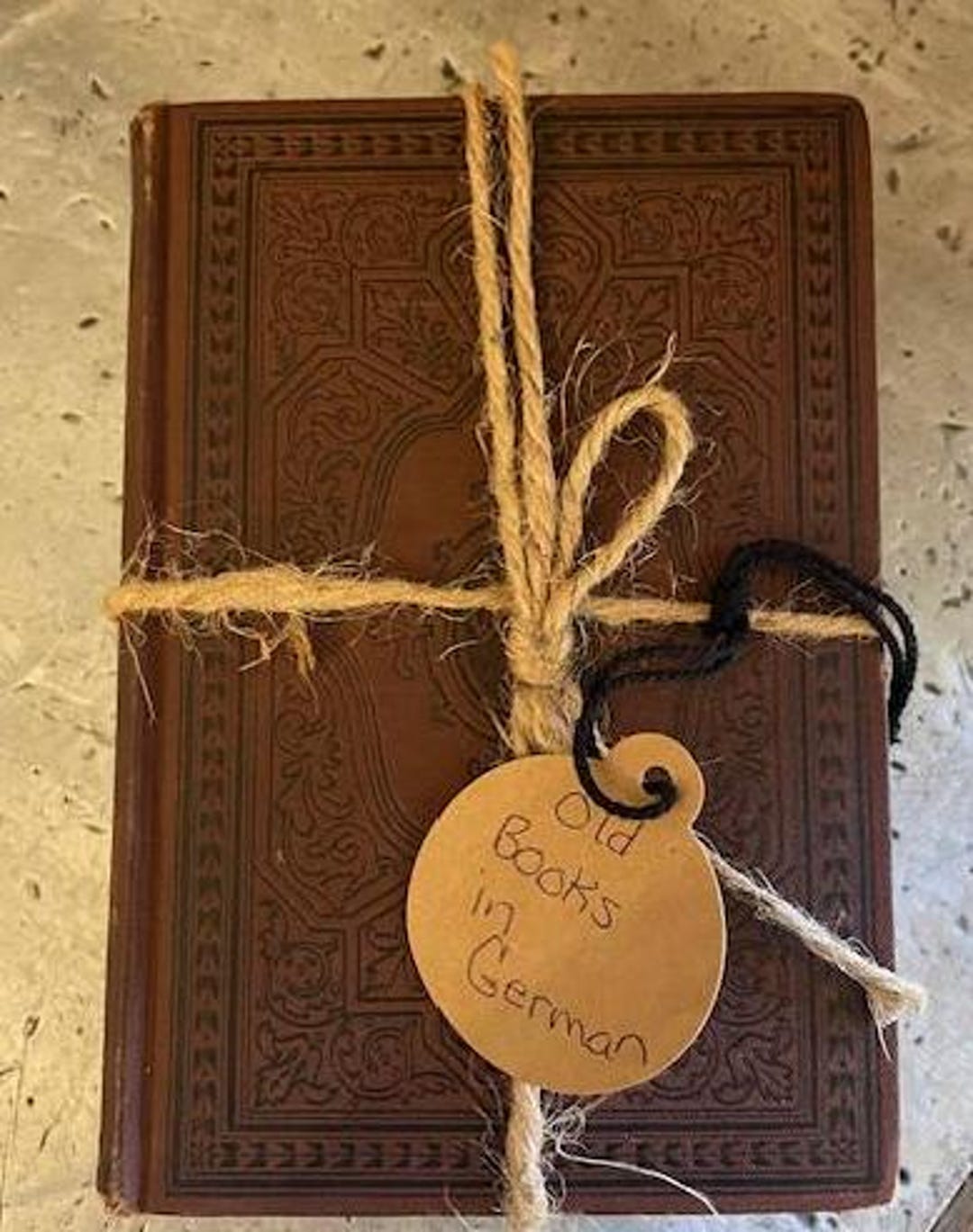 FREE SHIPPING: 2 Vintage Old German Books, Bookish Items, Book Decor ...