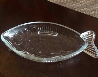Glass Fish Dish | Etsy