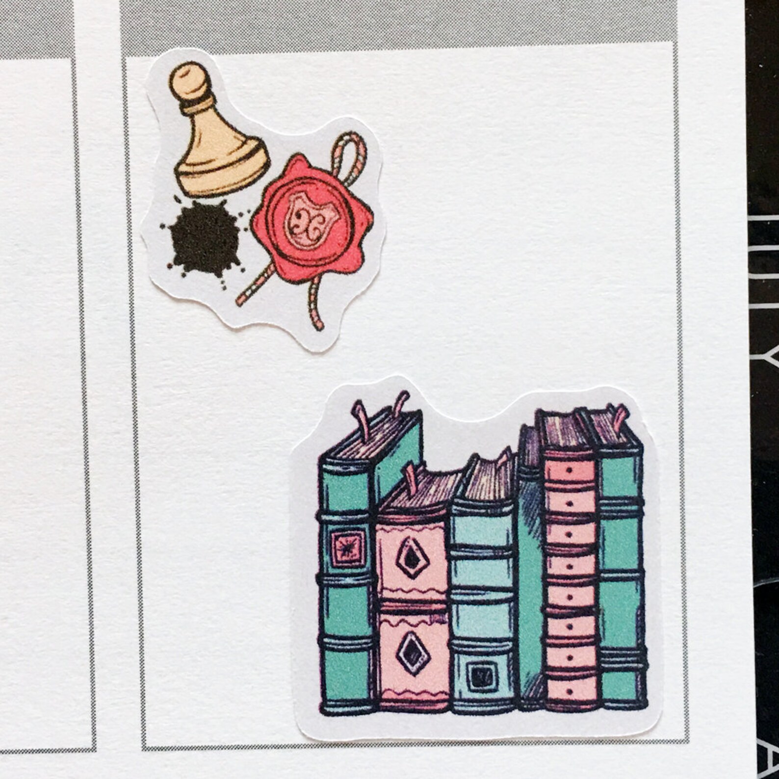 Vintage Books Planner Stickers Books Stickers Reading - Etsy
