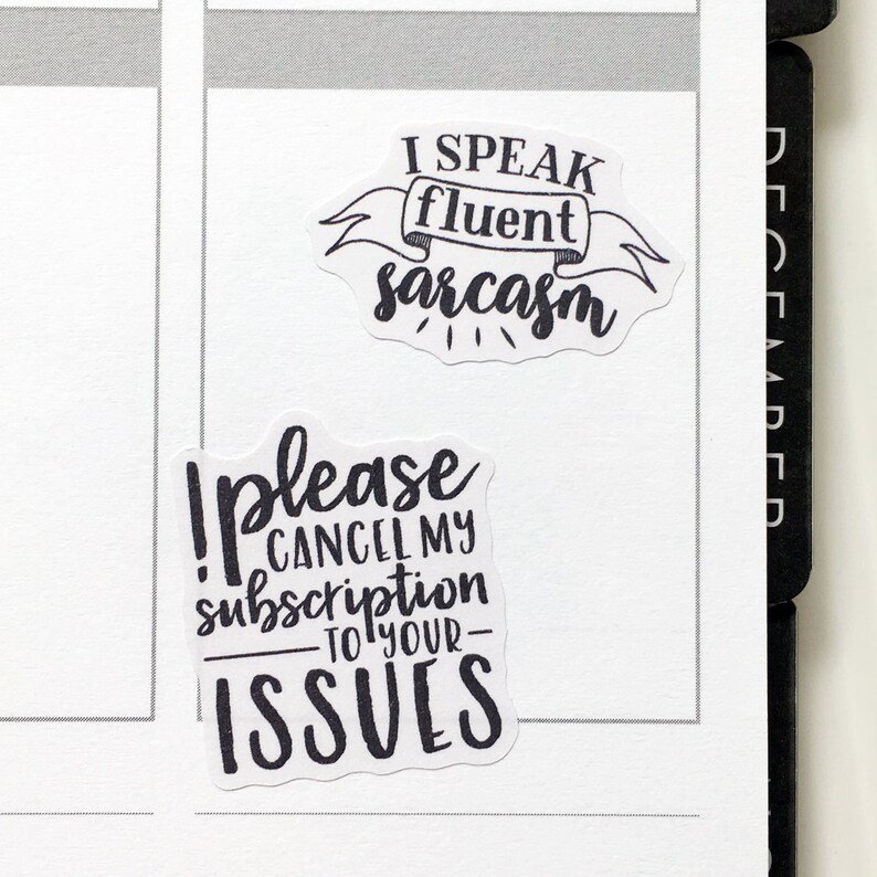 Sassy Quotes Planner Stickers Quote Stickers Sassy - Etsy