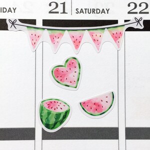 Watermelon Planner Stickers | Watercolour Stickers | Fruit Stickers ...