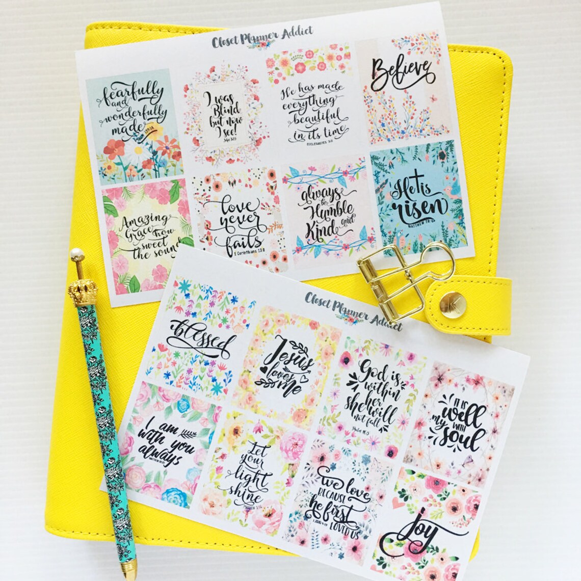 Christian Bible Verses Scriptures Planner Stickers Christian - Etsy