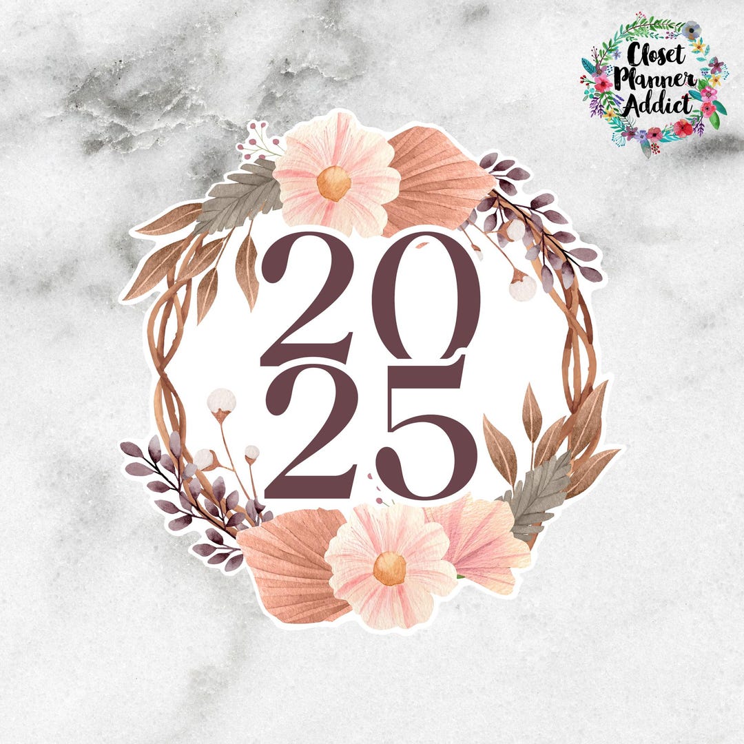 2025 Die Cut Sticker | Boho Florals (DC-050) - Etsy