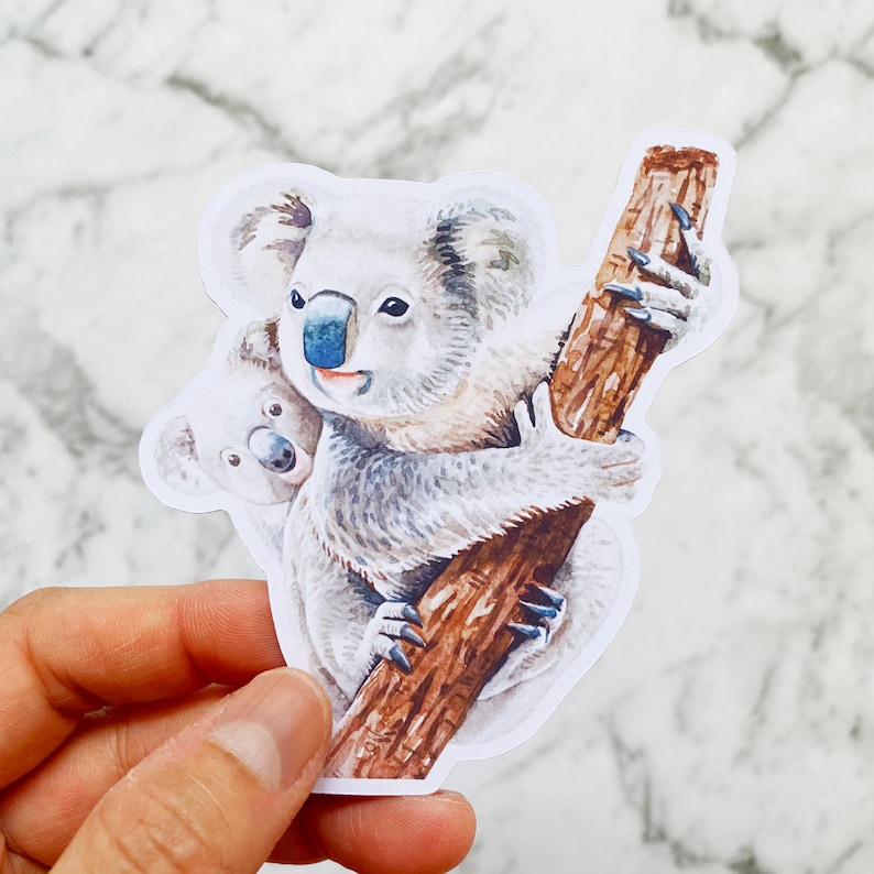 Koala Bears Die Cut Stickers Koala Bear Stickers | Etsy
