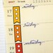 Days of the Week Planner Stickers Weekly Planner Stickers Mini Stickers ...