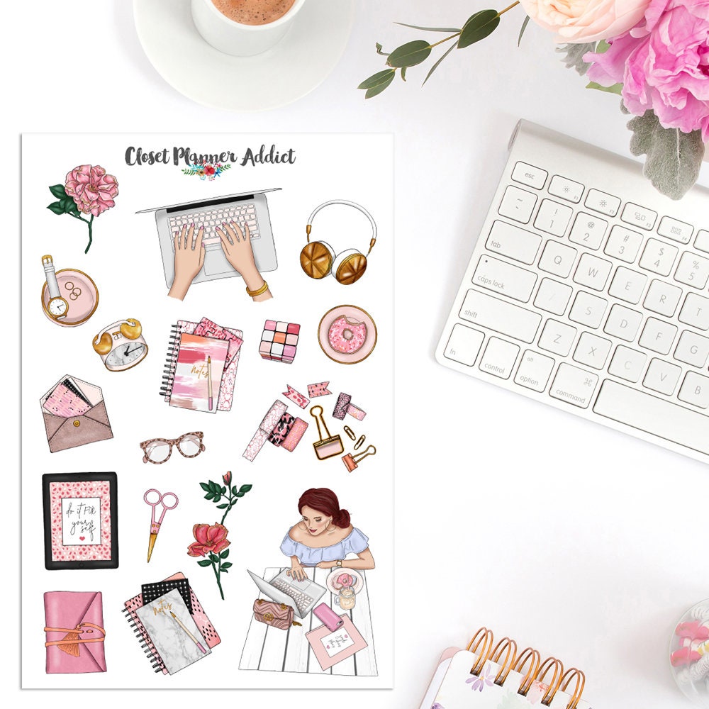Pink Lifestyle Planner Stickers Mystery Grab Bag May 2019 | Etsy