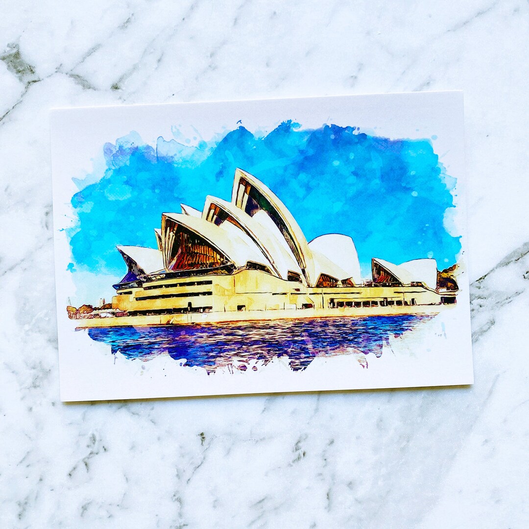 Sydney Opera House Postcard | Sydney Postcard | Australian Postcard ...