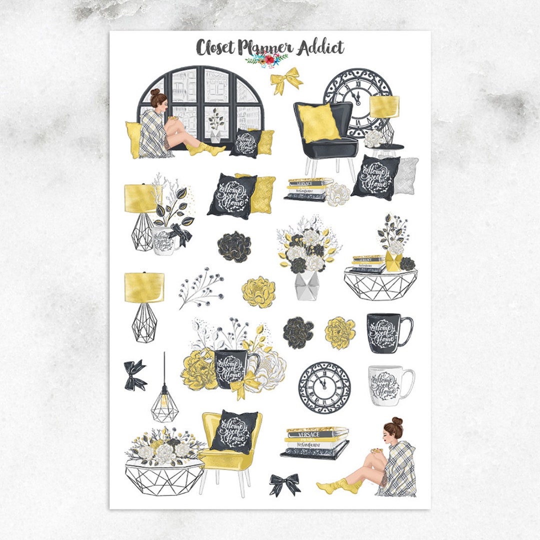 Loft Life Lifestyle Planner Stickers | Stay at Home Stickers | Home ...