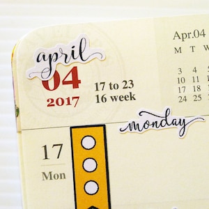 Months of the Year Planner Stickers | Monthly Planner Stickers | Mini ...