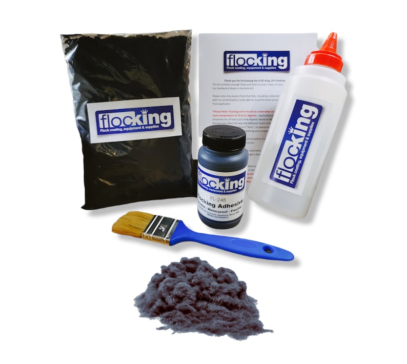Flocking Kit anthracite Flocking Fibers, Flocking Adhesive , Flock ...