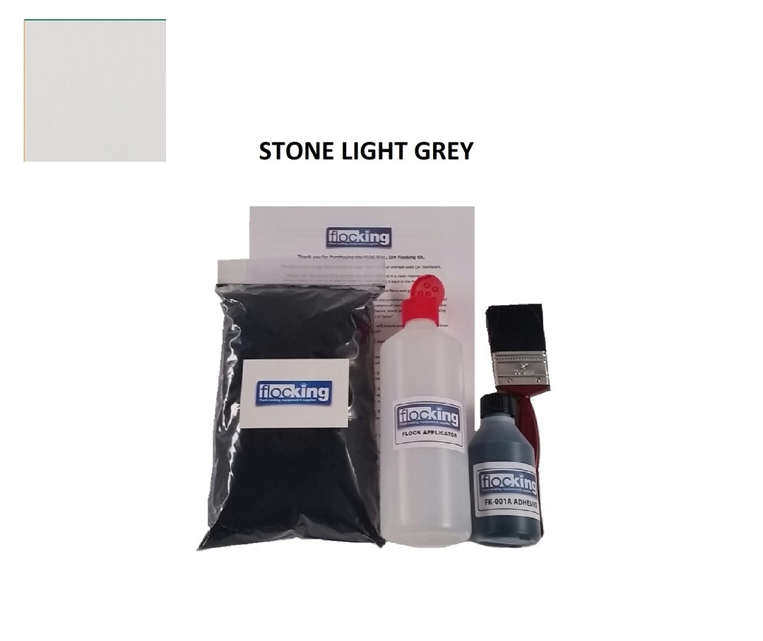 Stone Light Grey Small DIY FLOCKING KIT Flocking Fibers - Etsy
