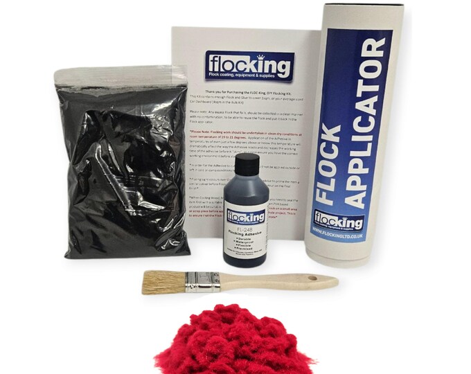 Chilli Red - Small DIY FLOCKING KIT - Flocking Fibers - Etsy