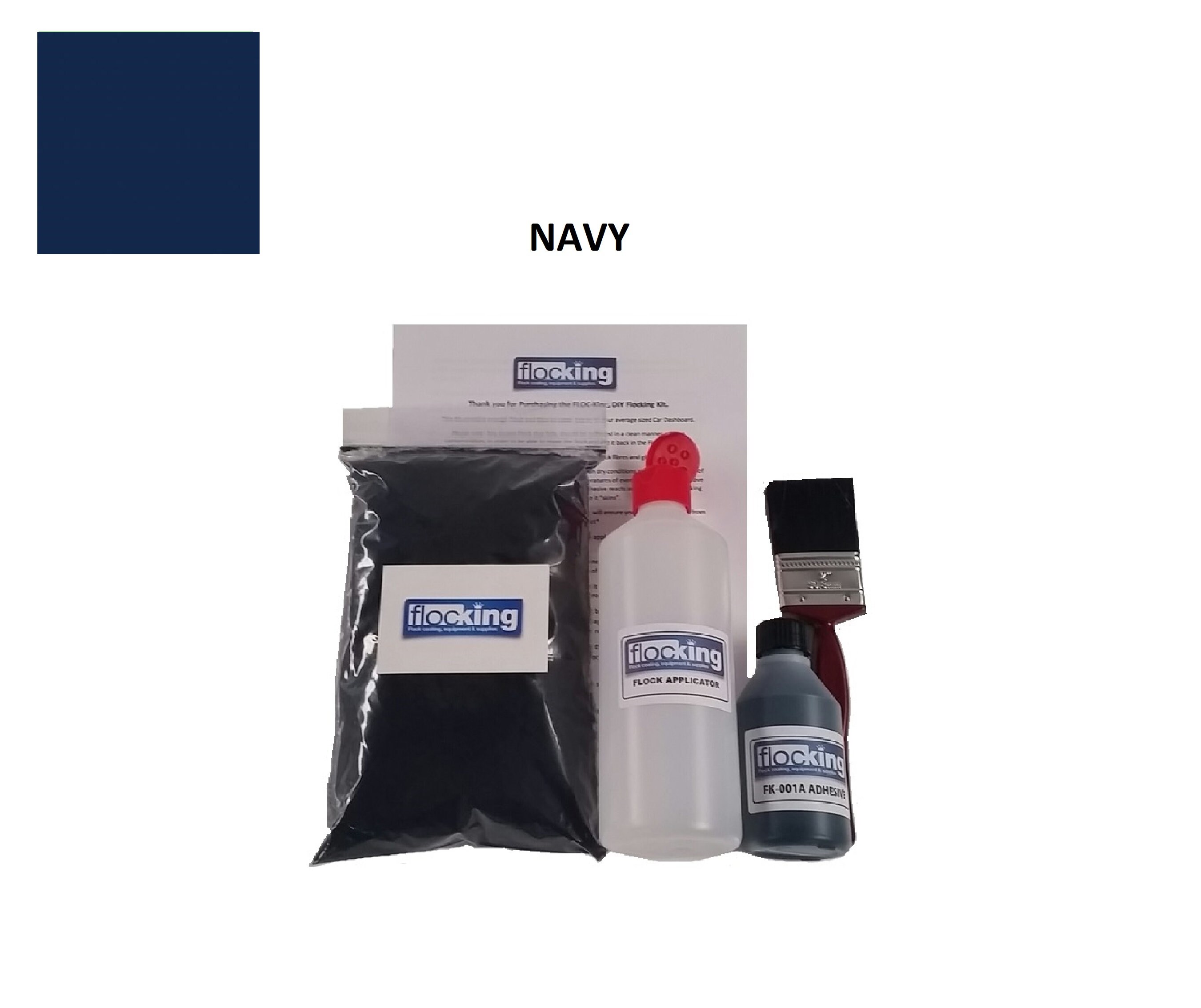 Navy Blue Small DIY FLOCKING KIT Flocking Fibers | Etsy