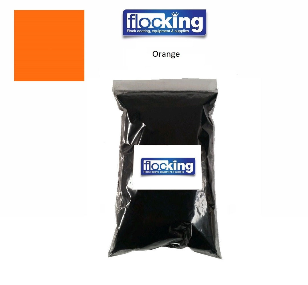 50g Orange FLOCK FIBRES - Flocking Fibers - Etsy