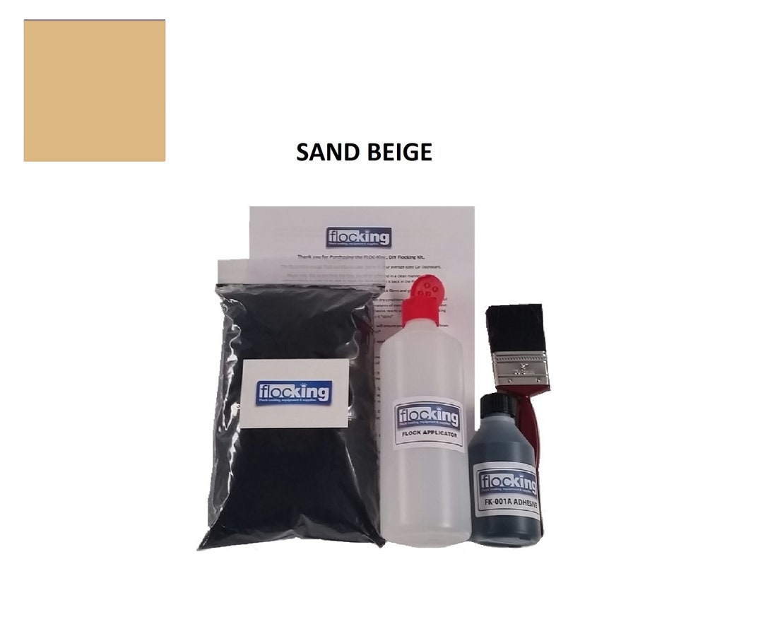 Sand Beige Small DIY FLOCKING KIT Flocking Fibers - Etsy