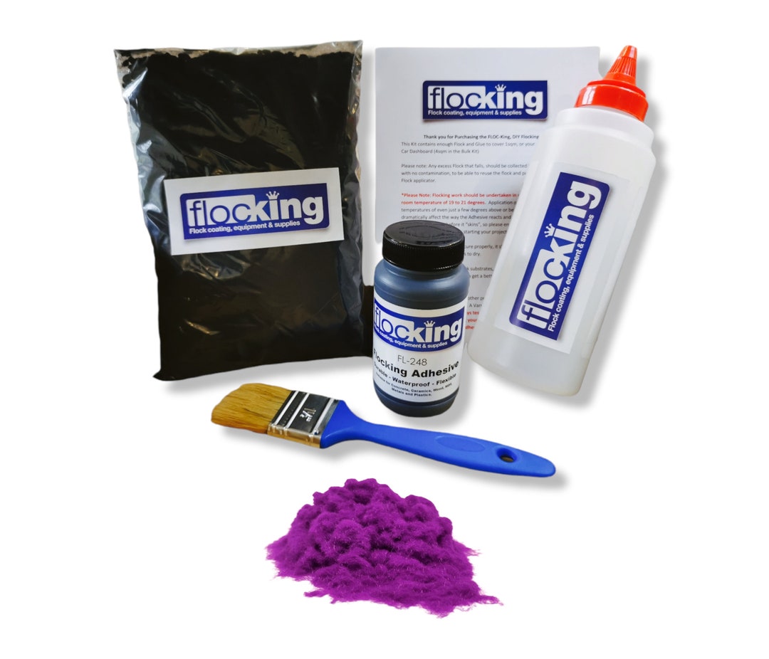Flocking Kit (purple) - Flocking Powder, Flocking Glue, Flocking ...