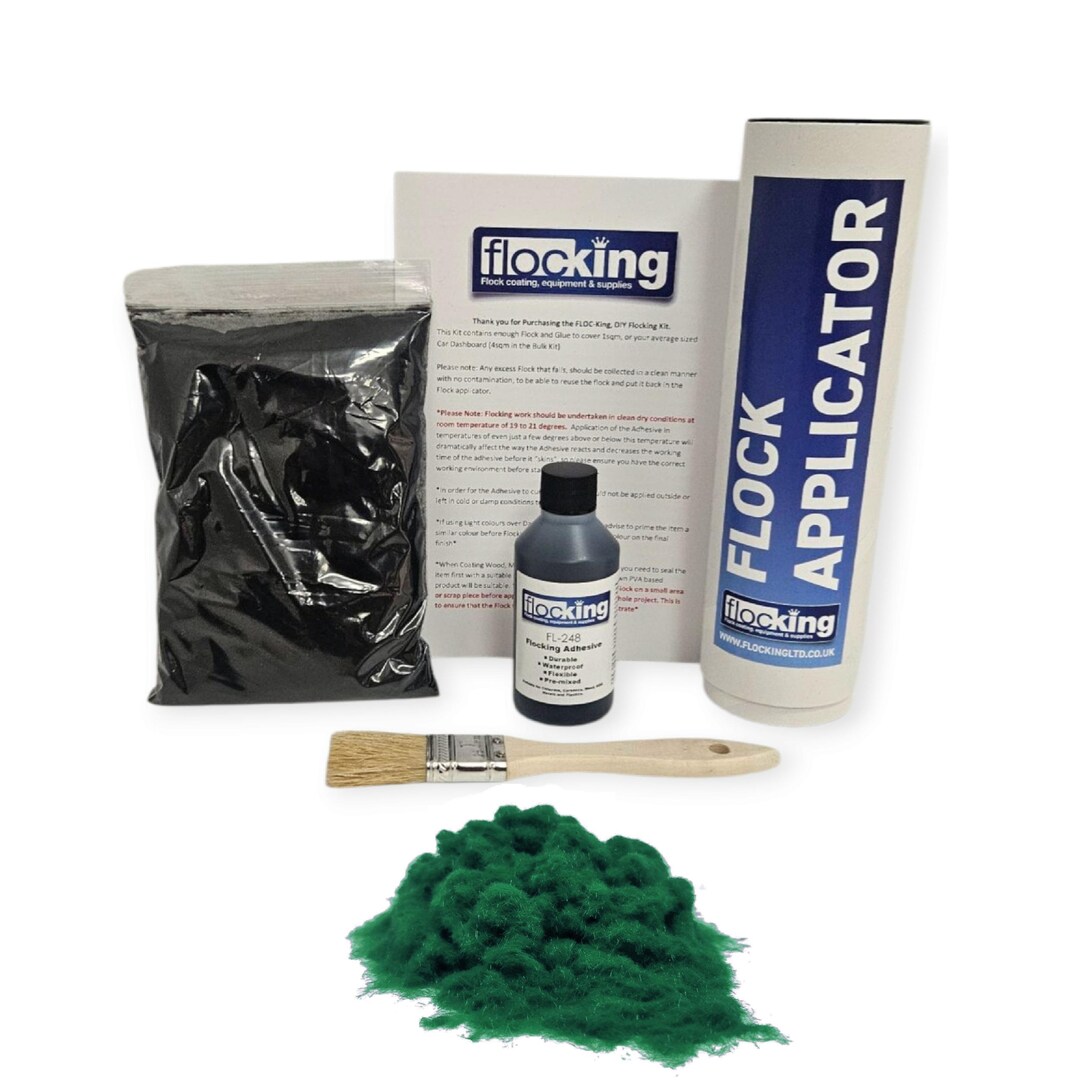 Racing Green - Small DIY FLOCKING KIT - Flocking Fibres - Etsy