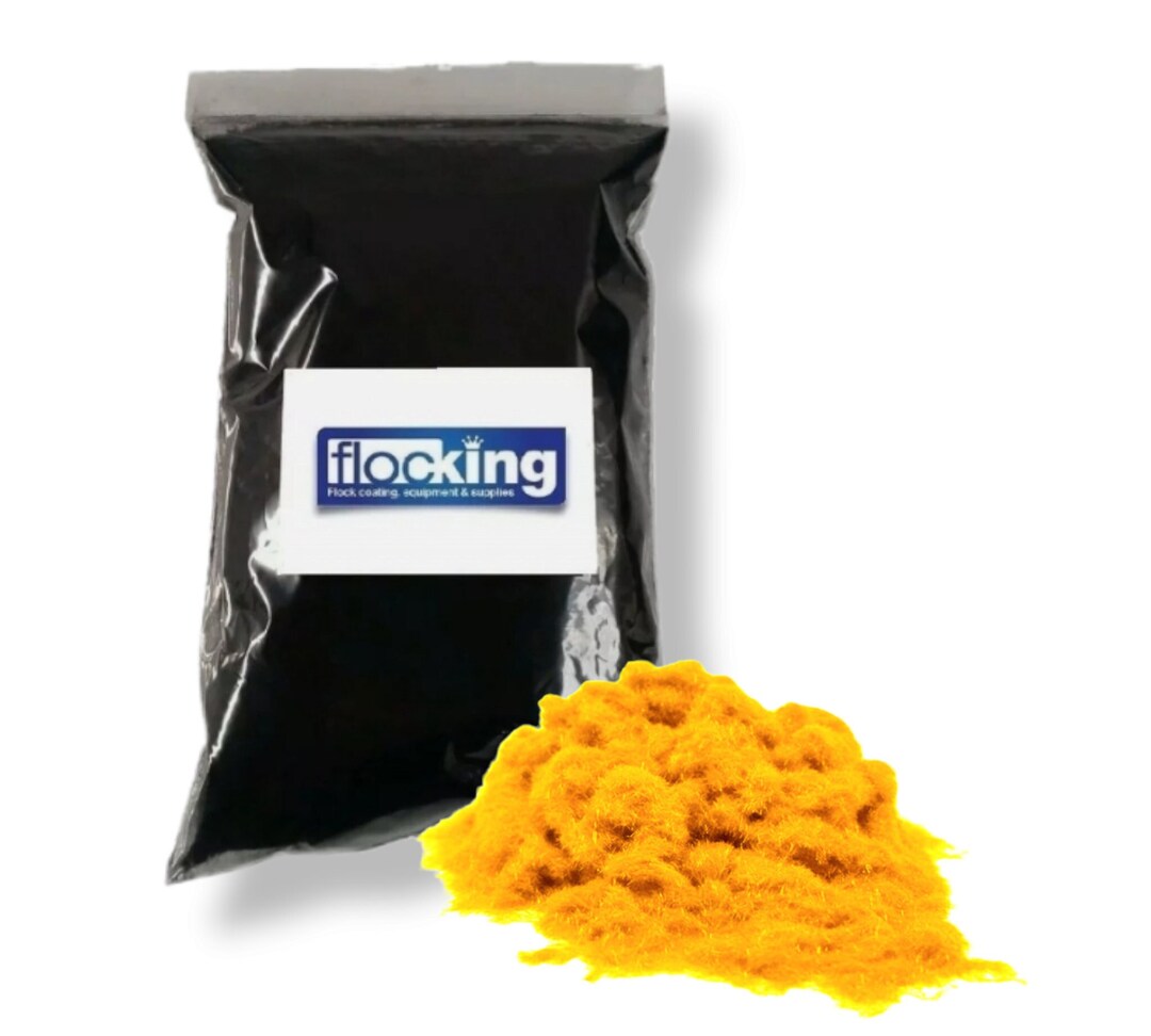 Flocking Fibre Powder (deep Yellow) - 1mm Nylon Flock - Etsy