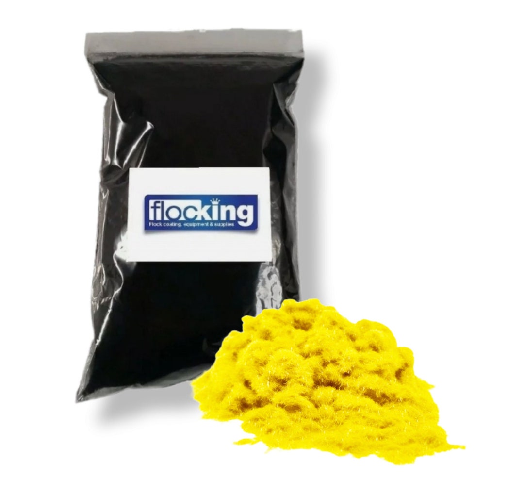 Flocking Fibre Powder (canary Yellow) - 1mm Nylon Flock - Etsy