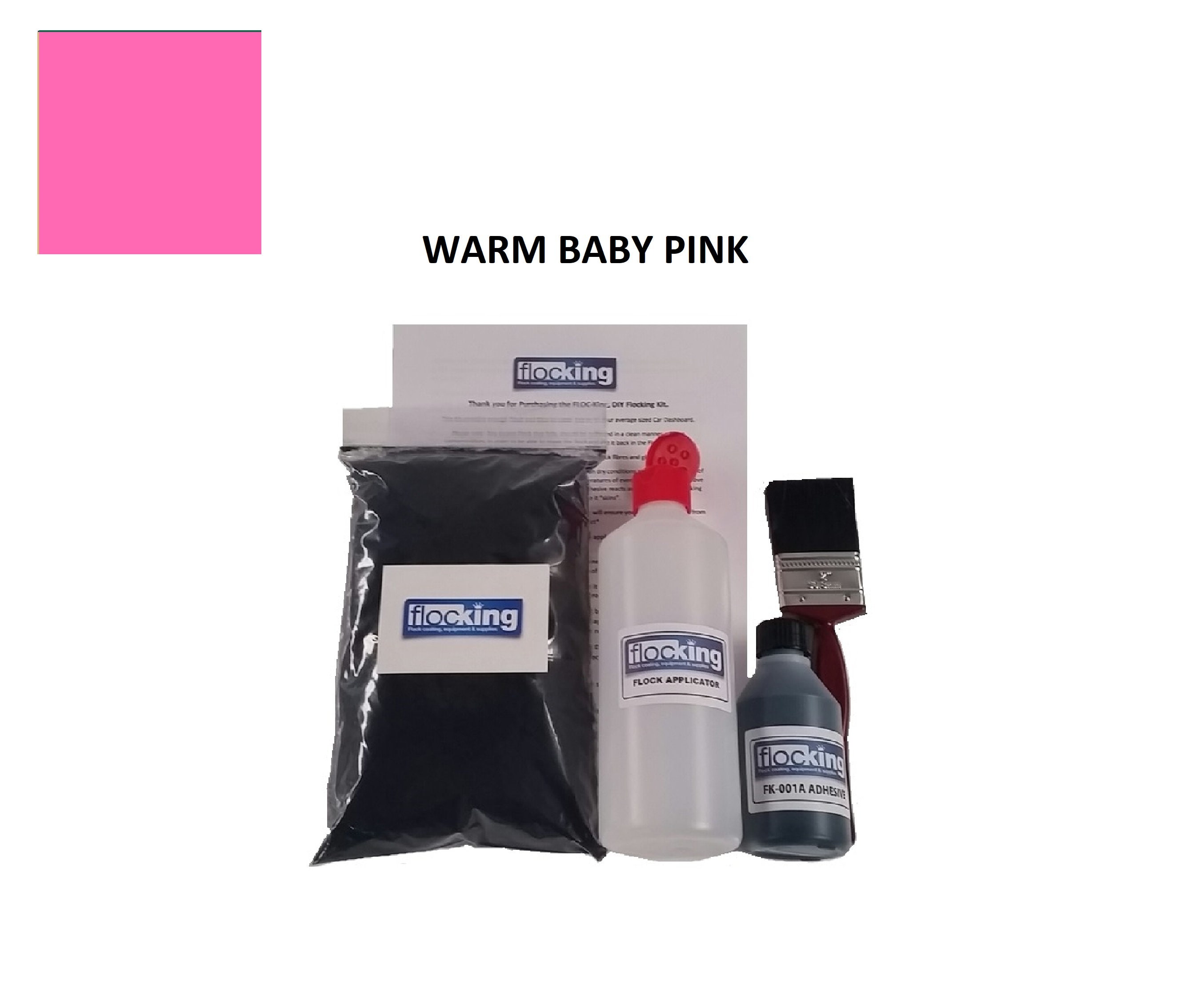 Anthracite Small DIY FLOCKING KIT Flocking Fibers - Etsy