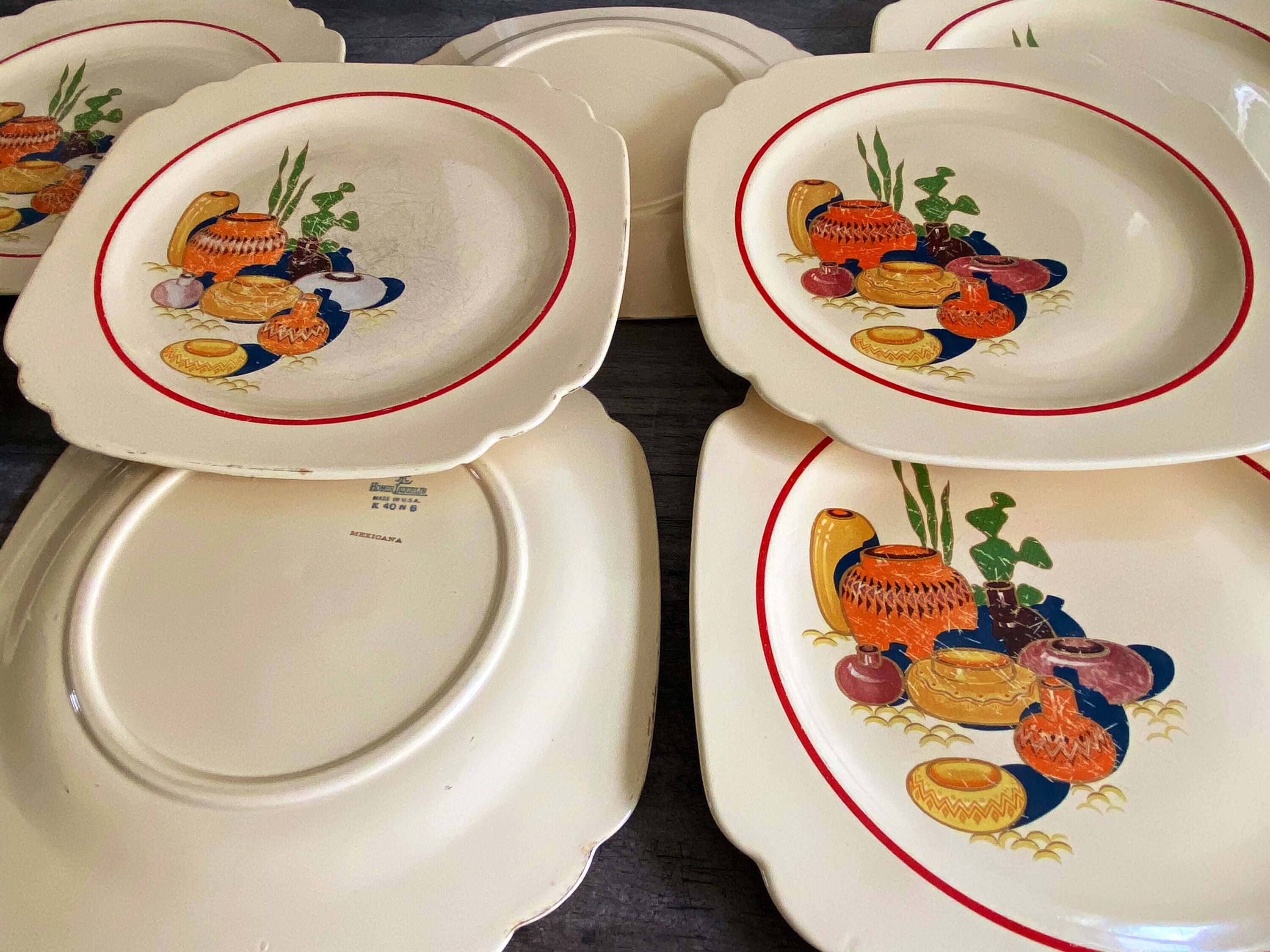 VINTAGE MEXICANA DECAL Ware vintage Mexicana Decal Ware Homer Laughlin ...
