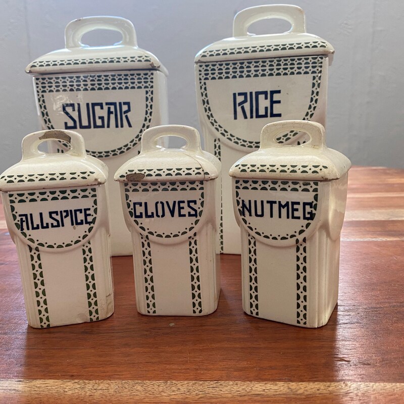 Vintage Canister Set - Etsy