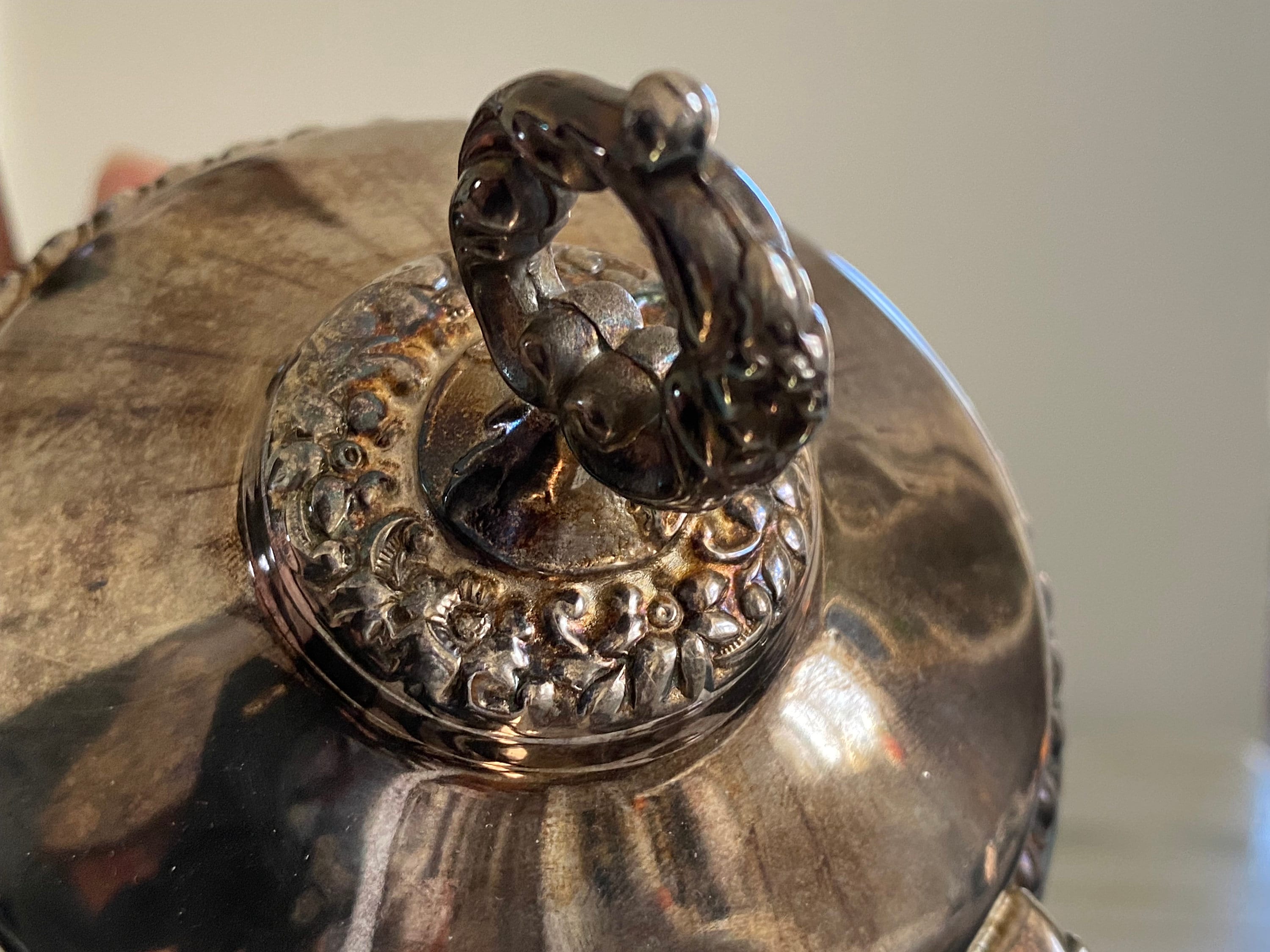 SMALL SILVER TEAPOT vintage Kitchen Decor Vintage Small Silver Teapot ...