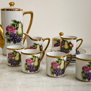 VINTAGE TEA SET - Tea Lovers Gift- Kitchen Decor -vintage Royal Harvest ...