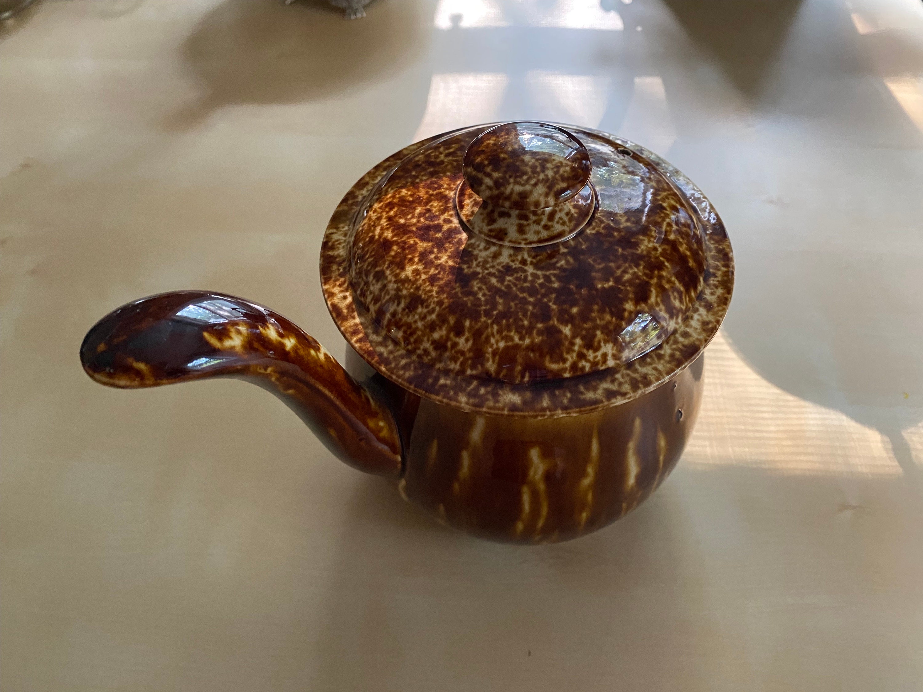 ANTIQUE BENNINGTON BEAN Pot Lidded Bean Pot, Rockingham Glaze by ...