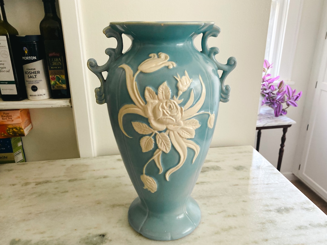VINTAGE FLOWER VASE -art Deco Style Flower Vase for Entryway- Vintage ...