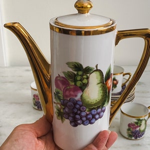 VINTAGE TEA SET - Tea Lovers Gift- Kitchen Decor -vintage Royal Harvest ...