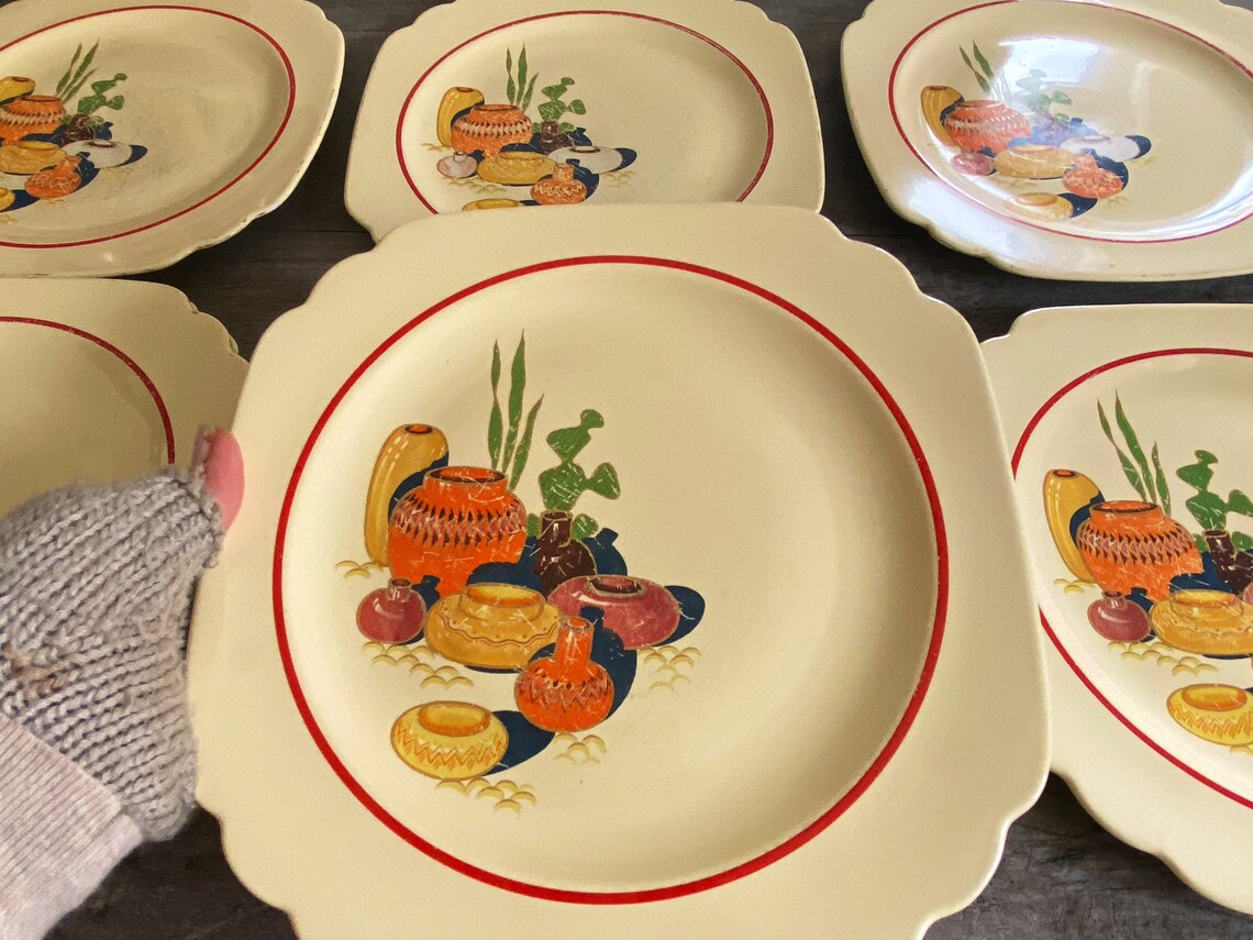 VINTAGE MEXICANA DECAL Ware vintage Mexicana Decal Ware Homer Laughlin ...
