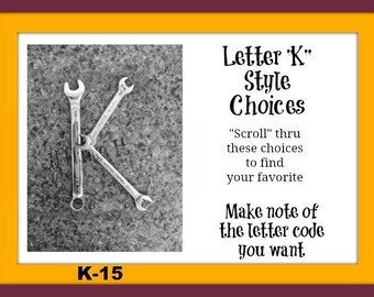 Letter art 4x6 | Etsy