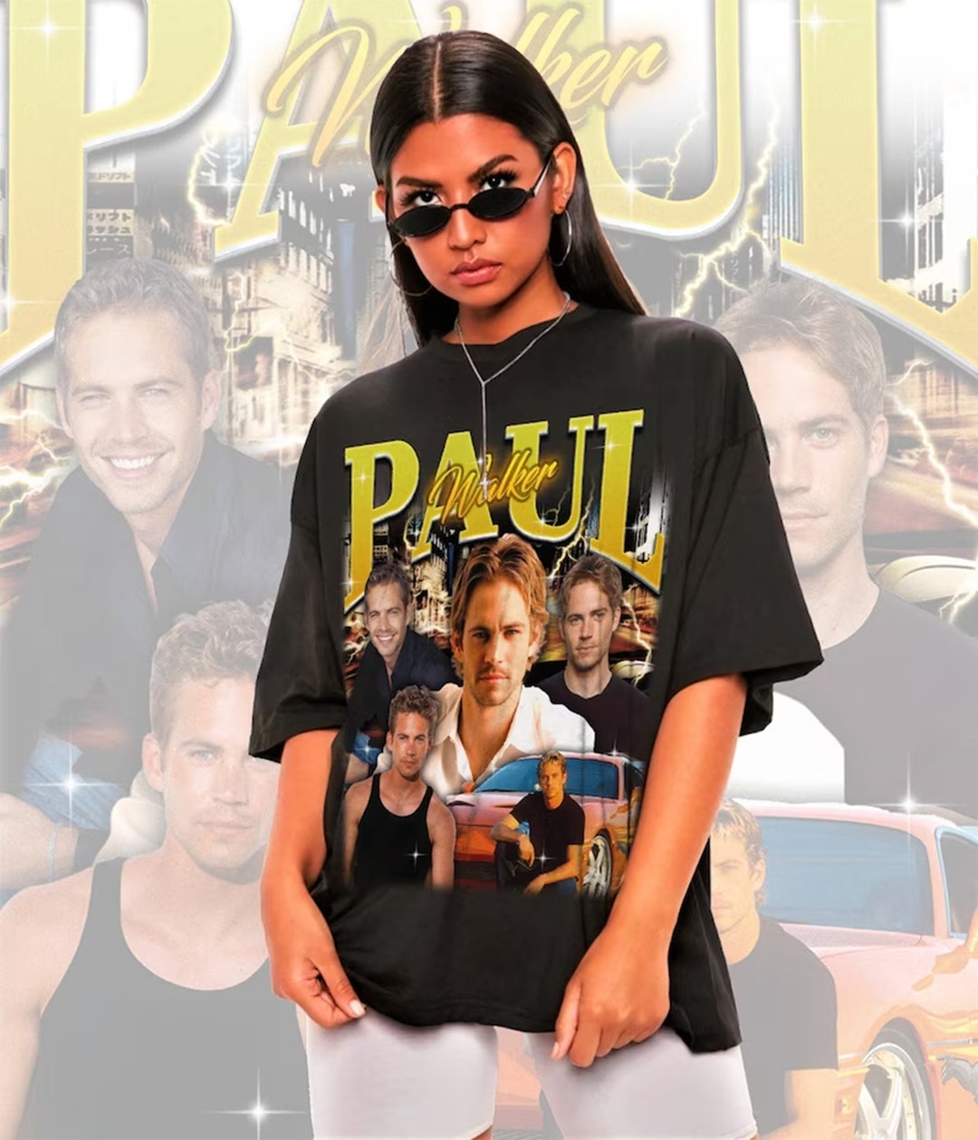 Retro Paul Walker Shirt paul Walker Tshirt,paul Walker T-shirt,paul ...