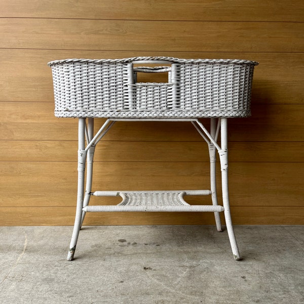 Antique Wicker Planter - Etsy