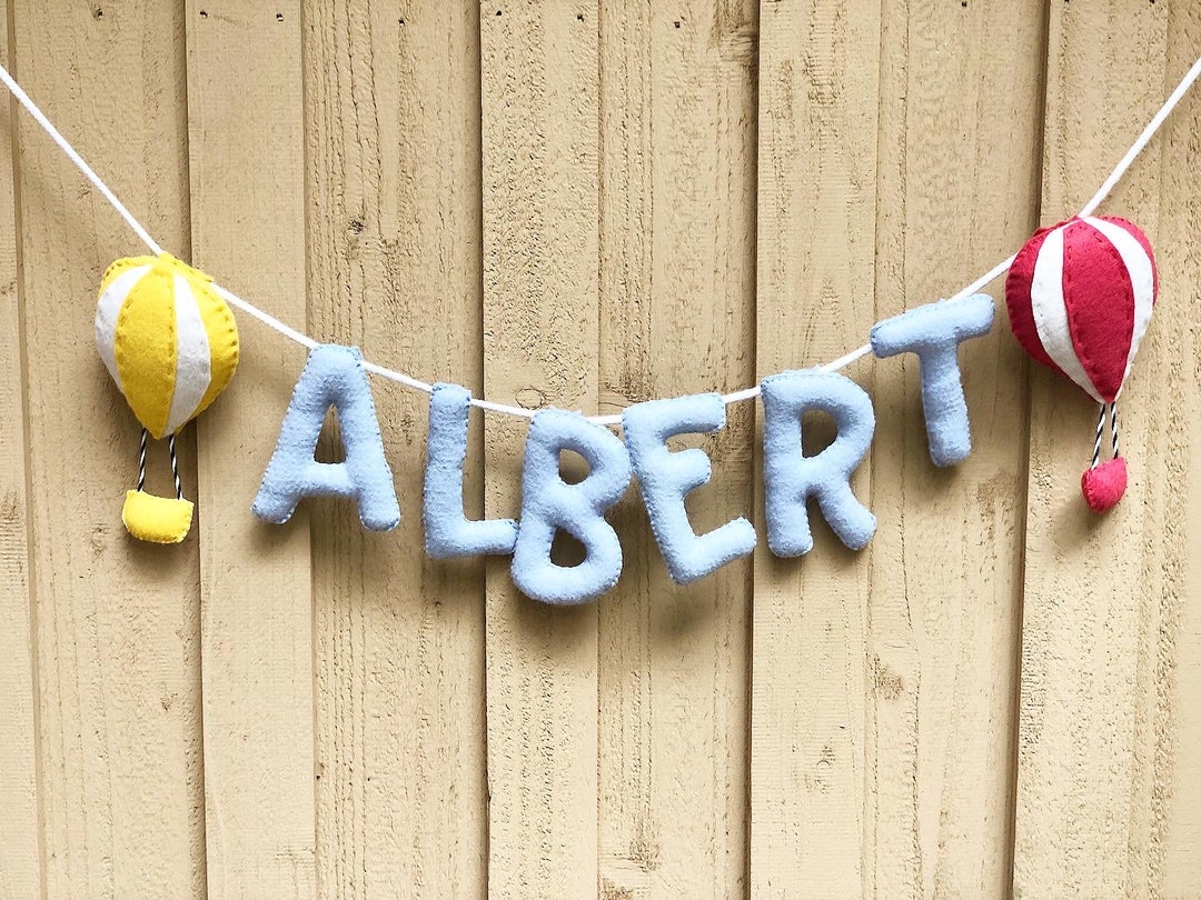 Custom Felt Name Banners With Plushies - Etsy