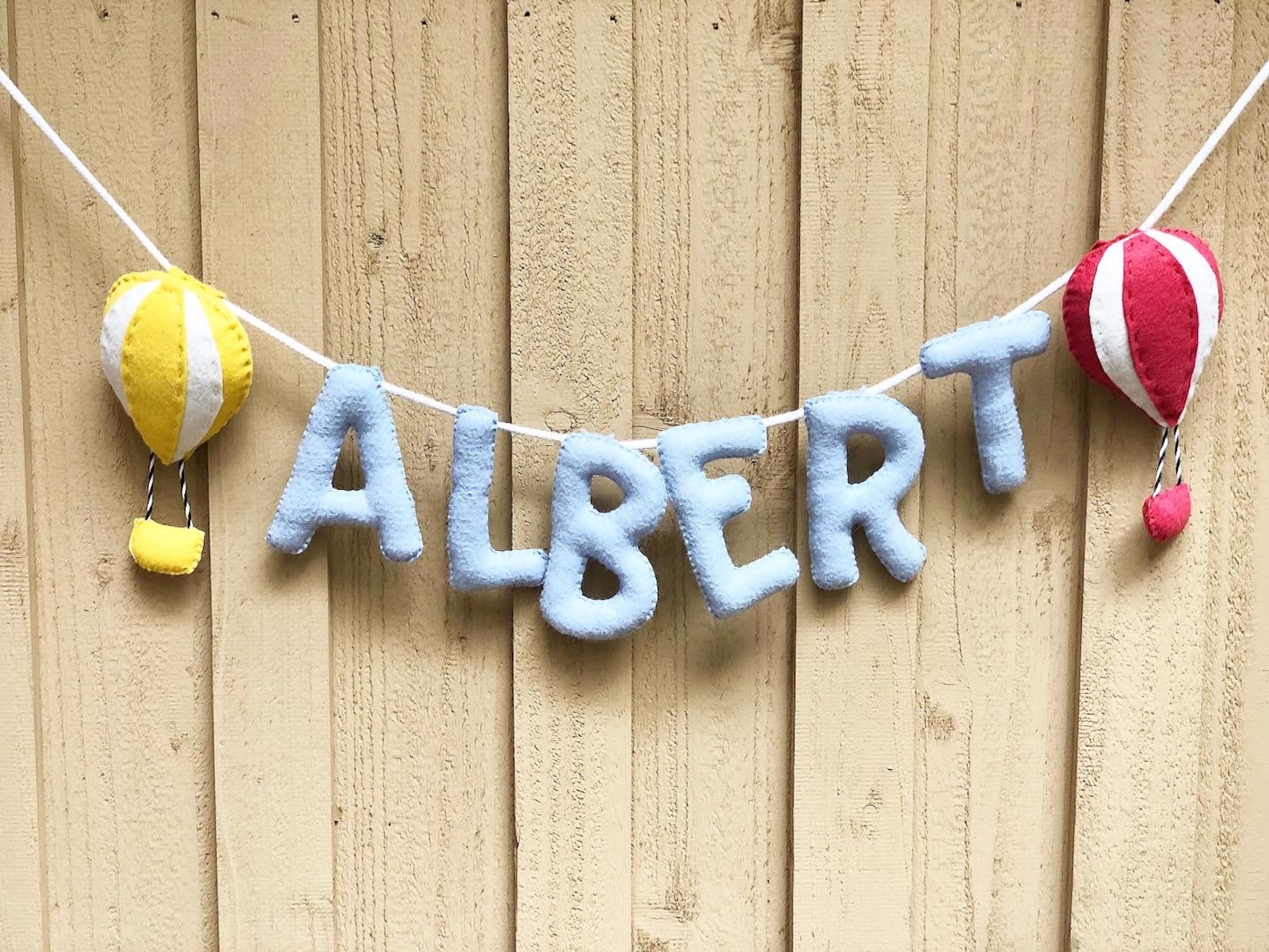 Custom Felt Name Banners With Plushies | Etsy